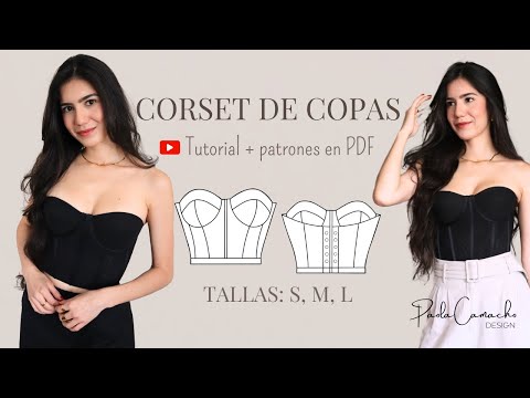 CORSET DE COPAS Descarga instantánea - patrón de costura en PDF ...